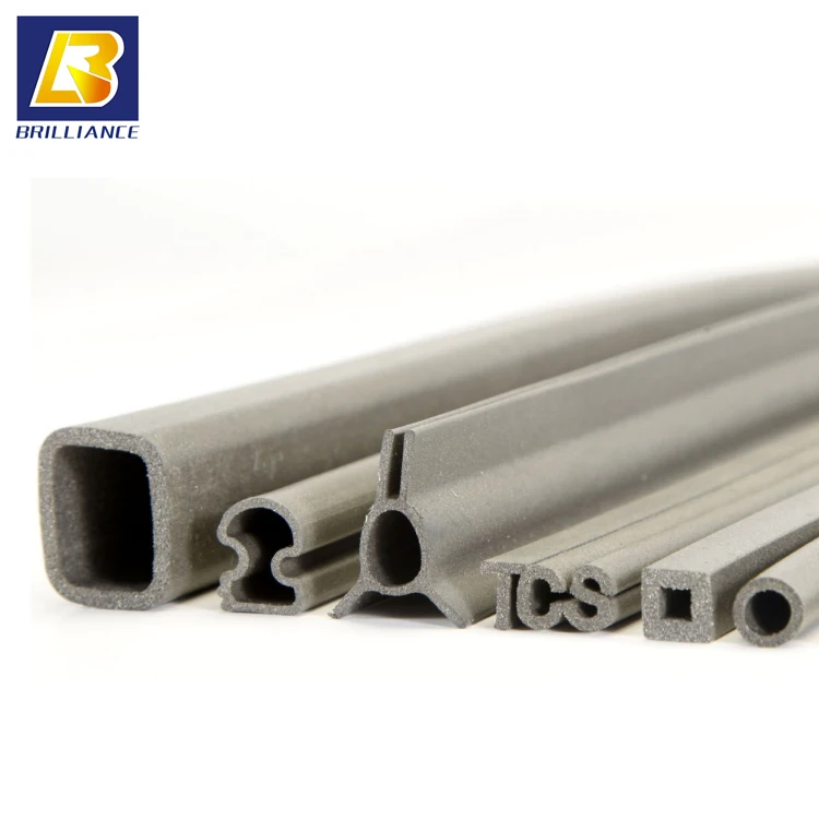 Extruded Epdm Rubber d Shape Sealing Profile,silver Aluminum Silicone ...