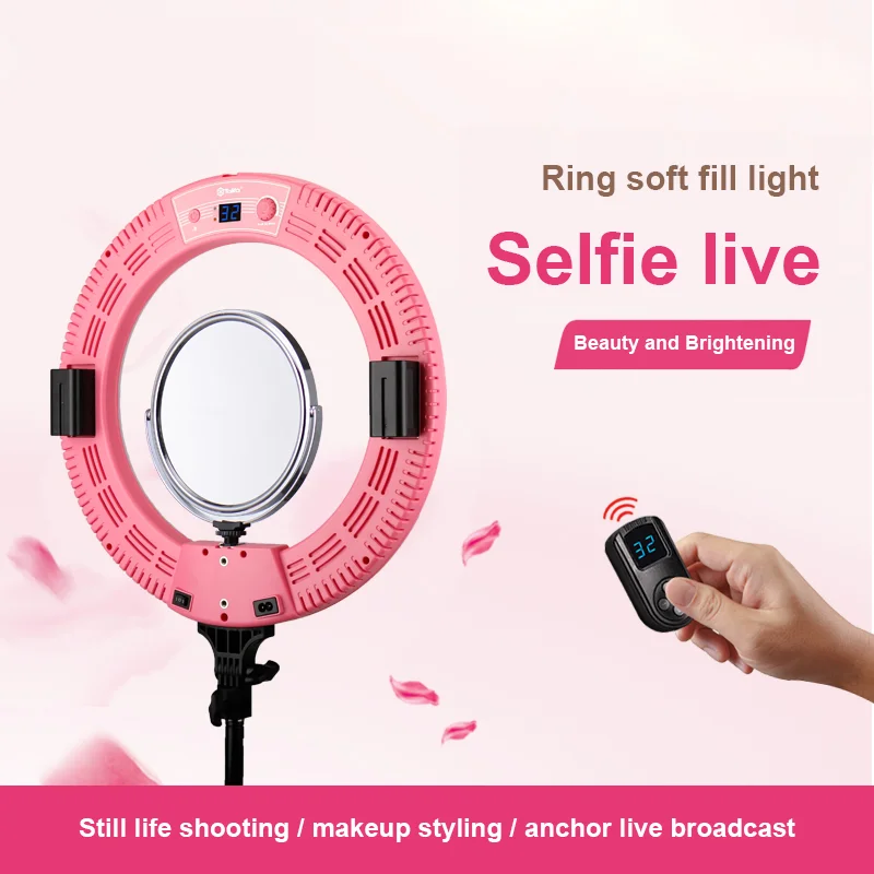 Rl-01 Led Ring Light Two Ways Power Supply Battery And Dc For Broadcast ...