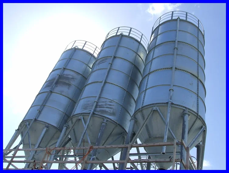 Good Sealing 500t Sprial Steel Silo For Bulk Cement Storage/fly Ash ...