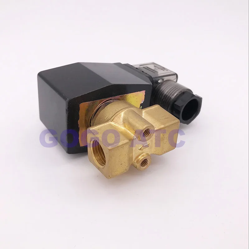 Gogo 0-120bar/90bar/50bar/35bar 2 Way High Pressure Air Solenoid Valve 1/4" Bsp 12v 24v Dc ...