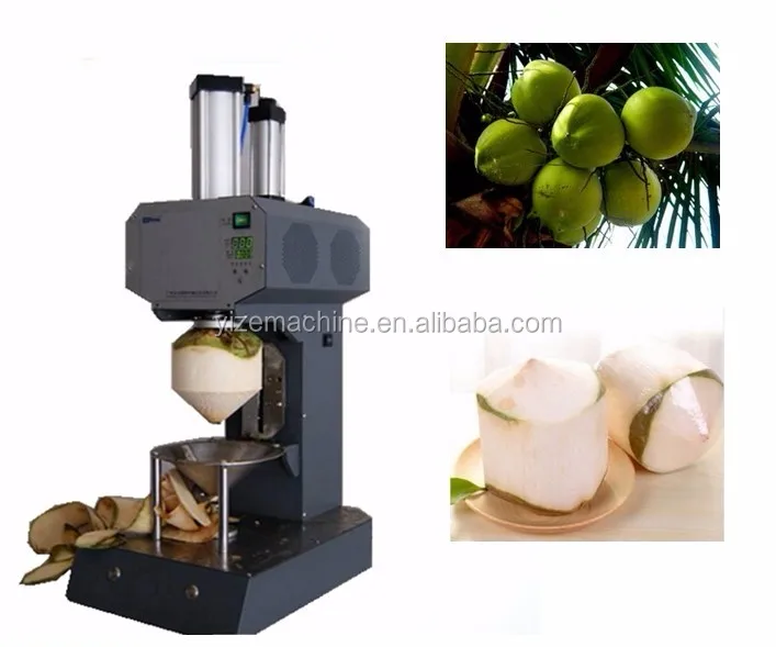 Automático De La Máquina De Pelar Fresco De Coco Tierno Recorte ...