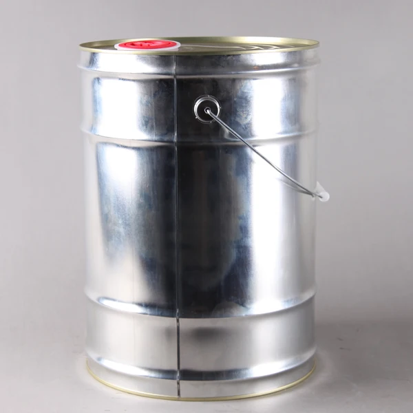 25l Large Capacity Round Iron Can With Small Opening And Iron Handle ...