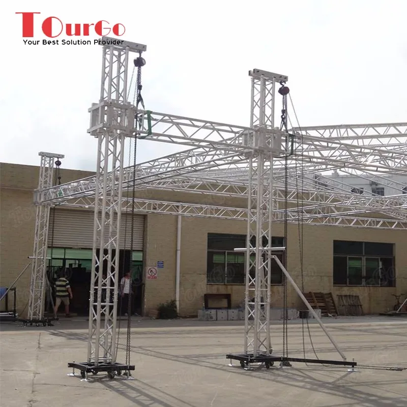 Tourgo Aluminum Truss Lift Tower System,Ground Support Truss System For ...