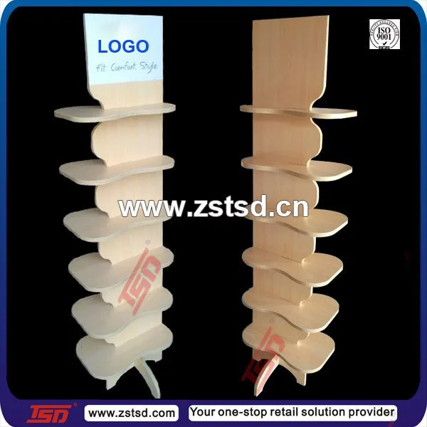 Retail Store MDF Shoe Display Rack - Attractive & Customizable