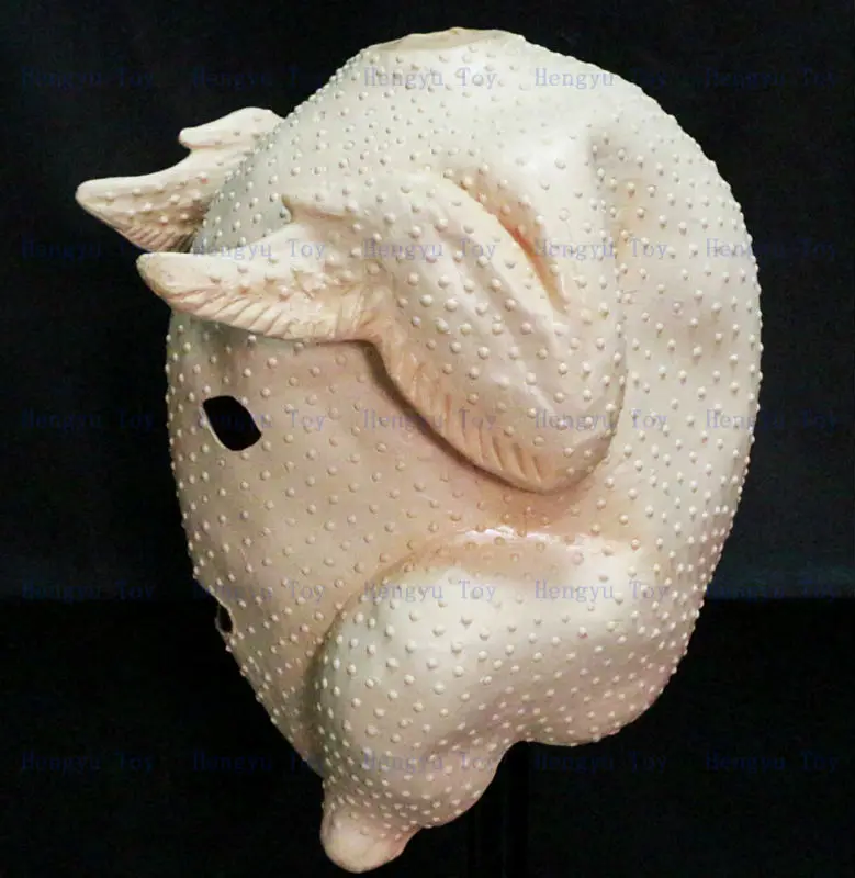 New Funny Turkey Mask Ridiculous Uncooking Food Latex Rubber Fancy ...