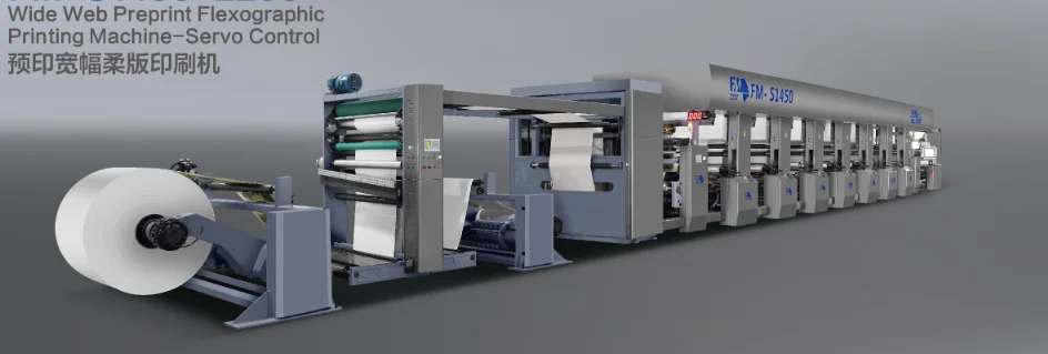High Speed Automatic Carton Wide Web Preprint Flexographic/Flexo ...