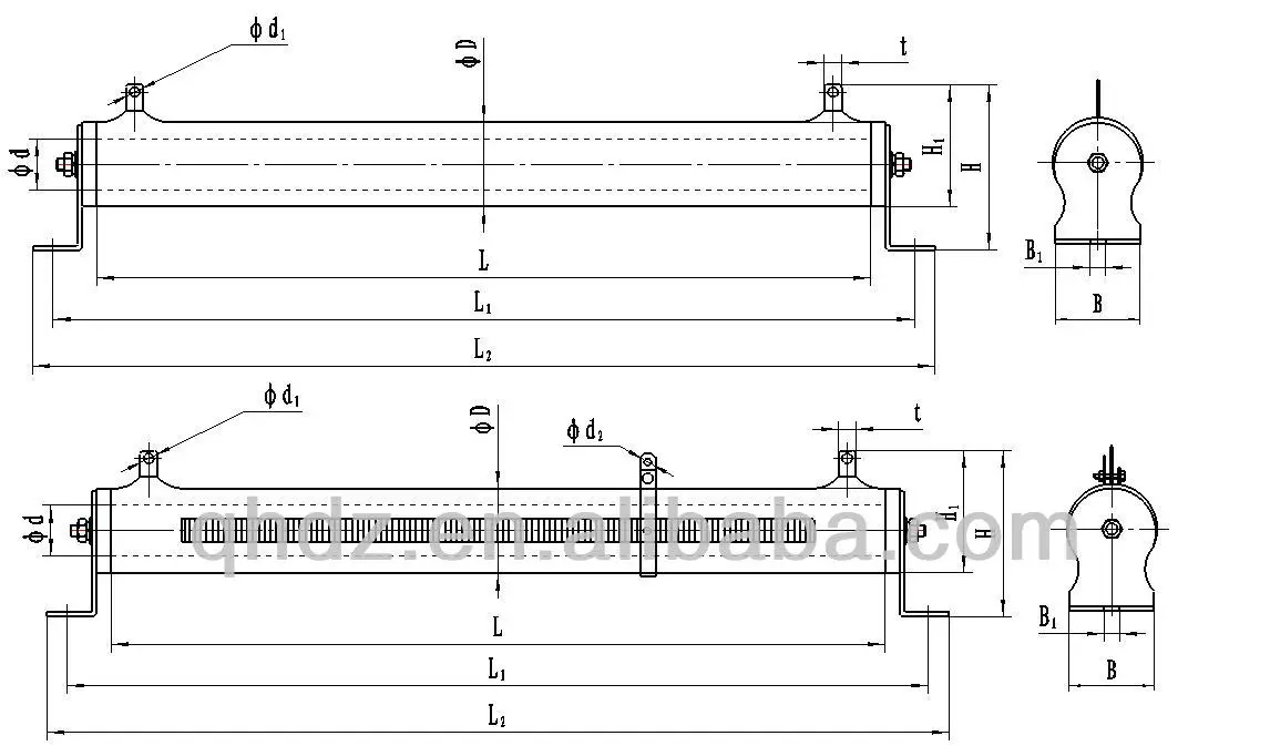 200W Non Inductive Variable Ceramic Tubular Wirewound Precision Resistor