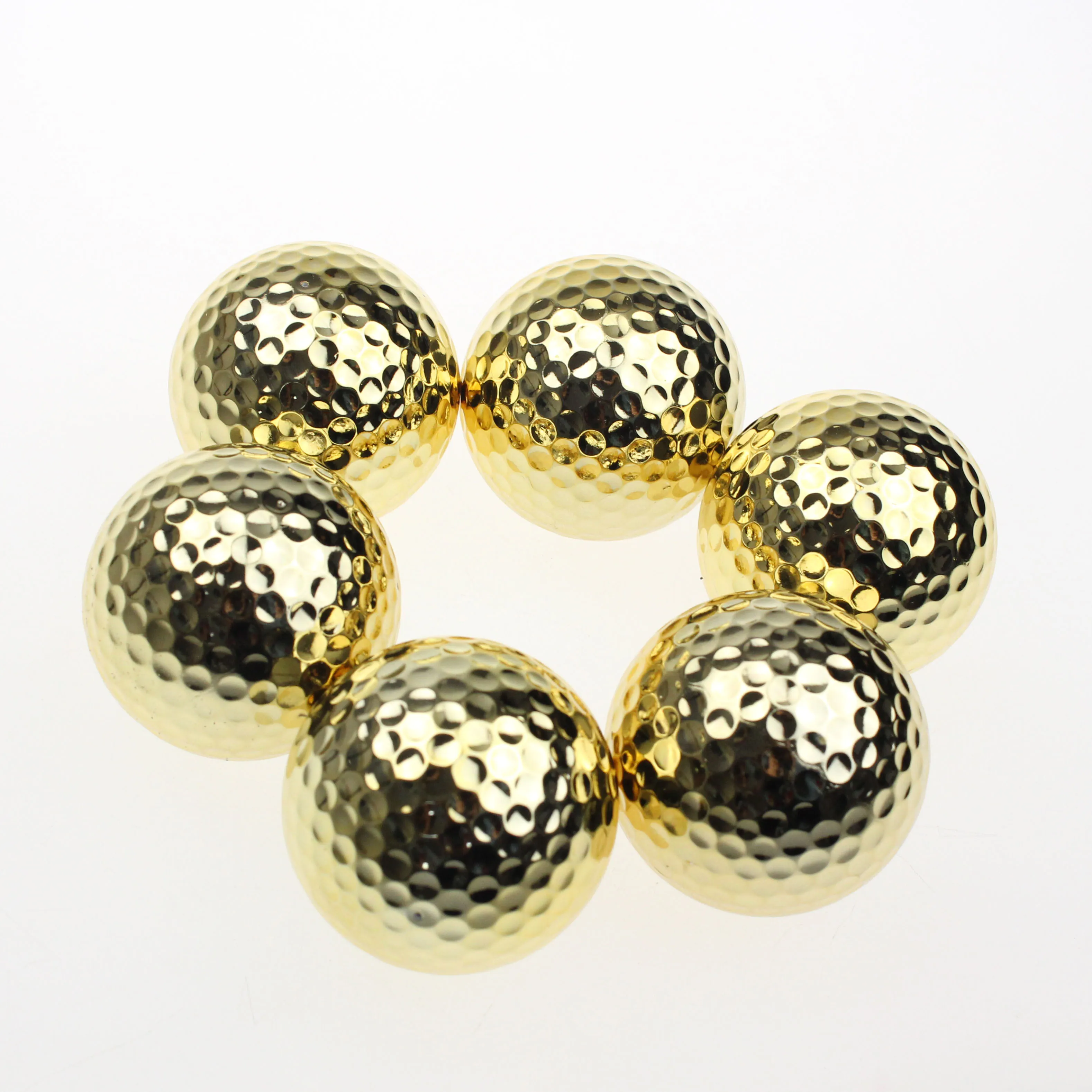 Gold Plated Golf Balls Customized Logo Metal Color Golf Ball - Buy Gold ...