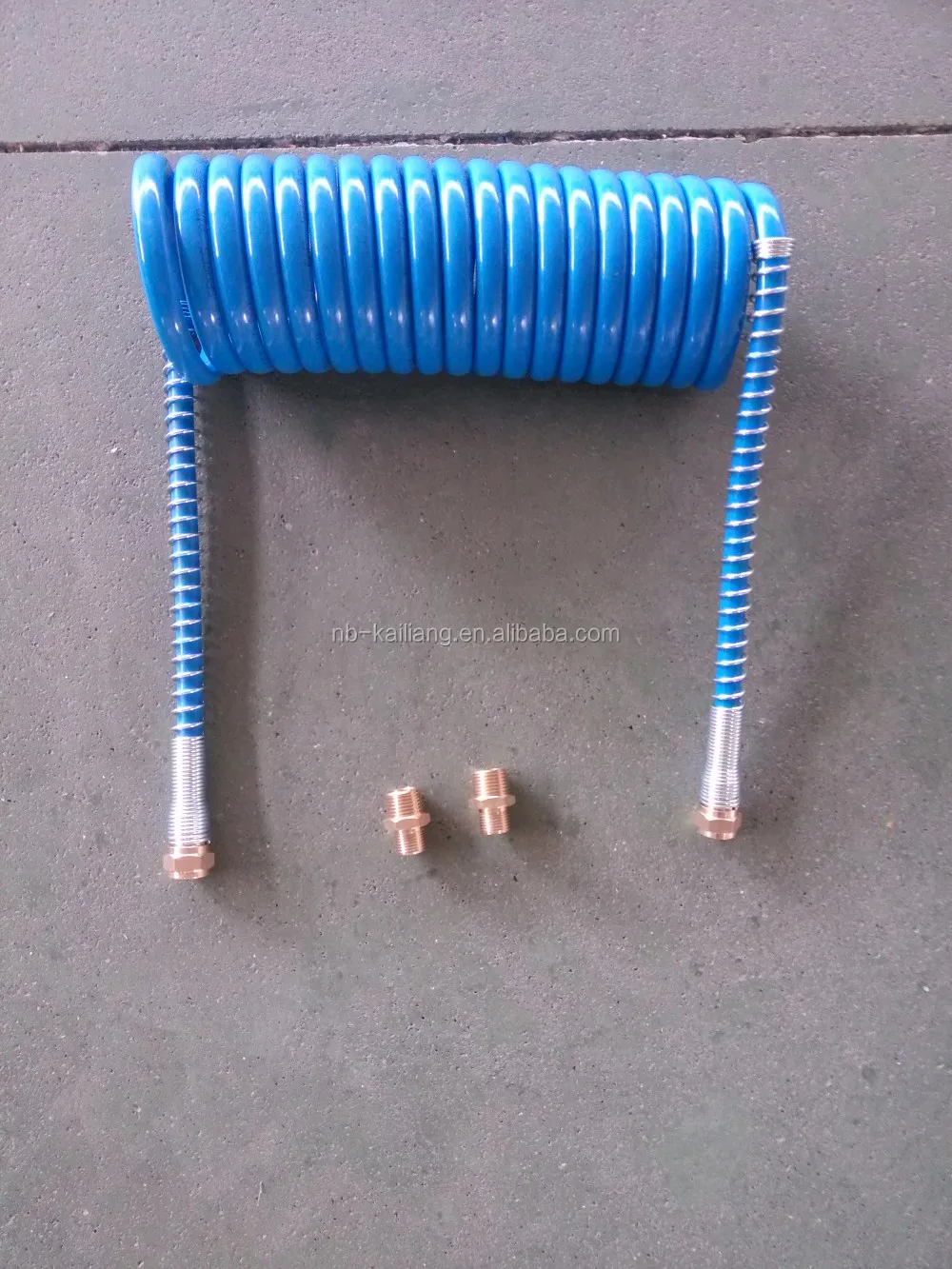 TRAILER AIR BRAKE SUZI COIL HOSE (RED/BLUE/SHORT), HEAVY DUTY