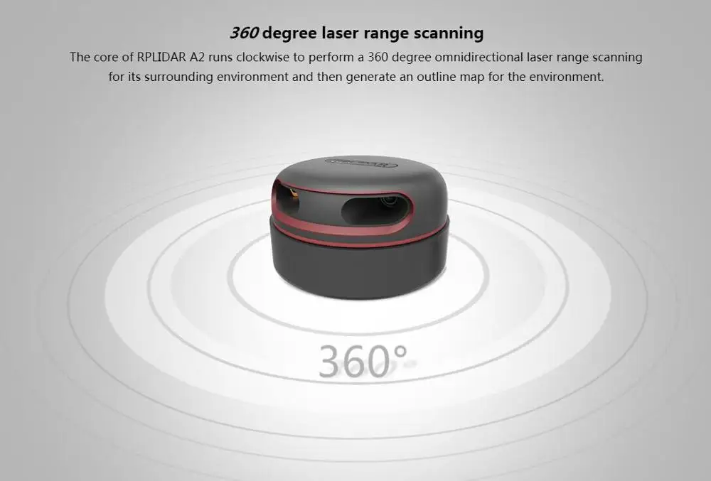 New Arrival Rplidar A2 M8 12meters 360 Laser Radar Scanner Range ...