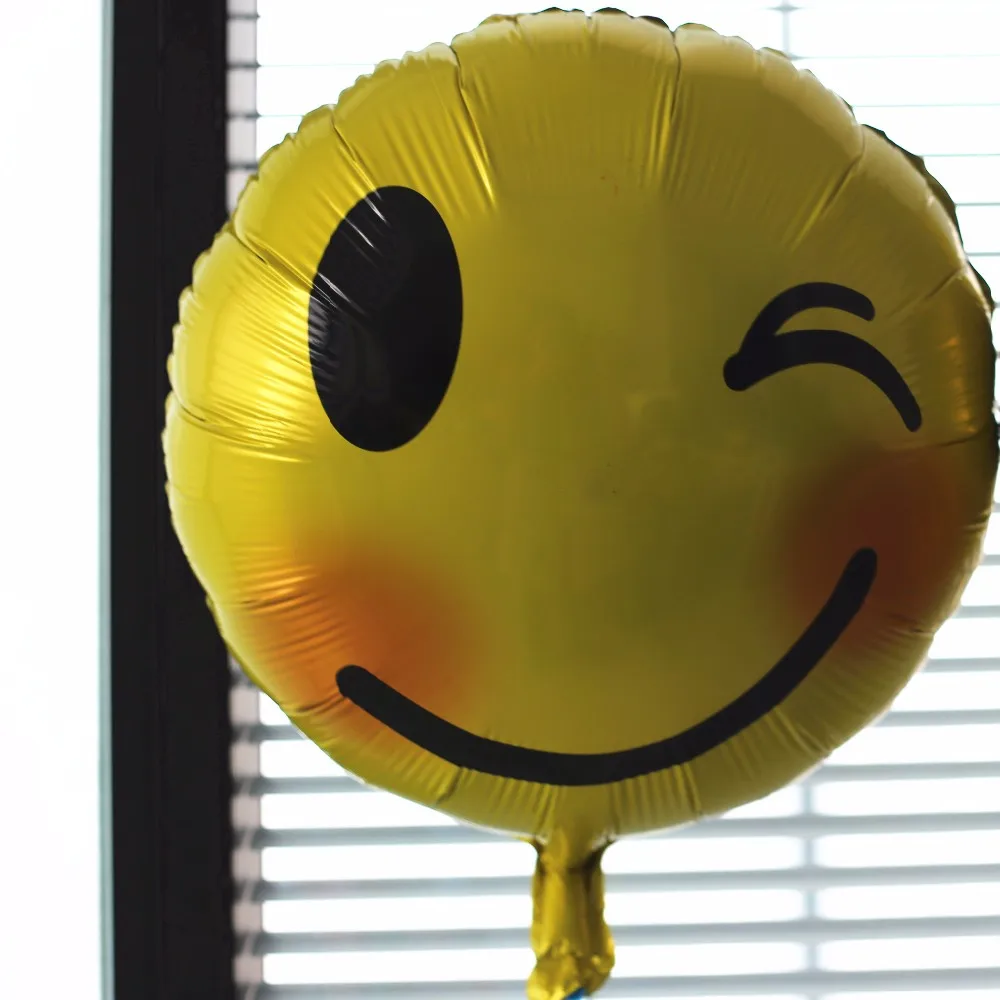 Yellow Smiling Face Balloons For Birthday Party & Wedding Decoration ...