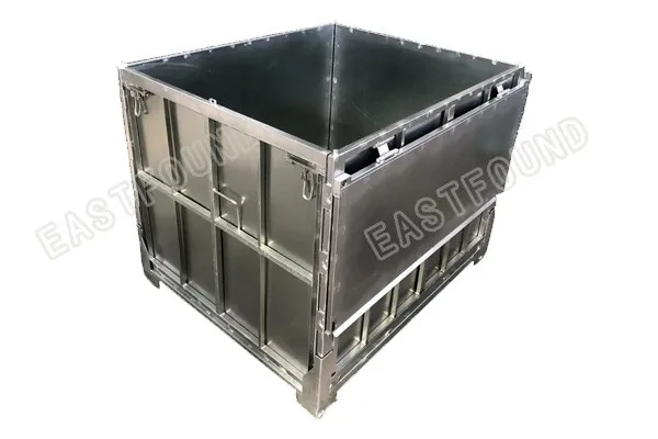 Collapsible Heavy Duty Transport Juice Liquid Big Metal Crates
