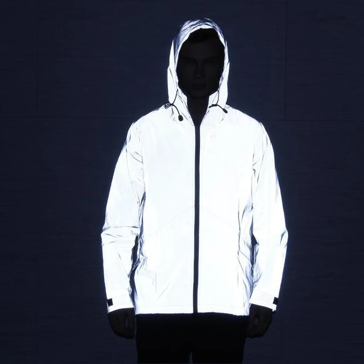 Men's Custom Wholesale Plain Polyester Streetwear Reflective ...