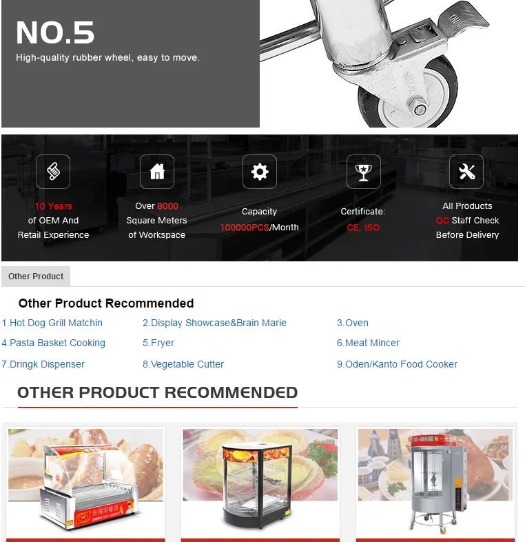 Vertical Rotary Chicken Rotisserie - Efficient Roasting