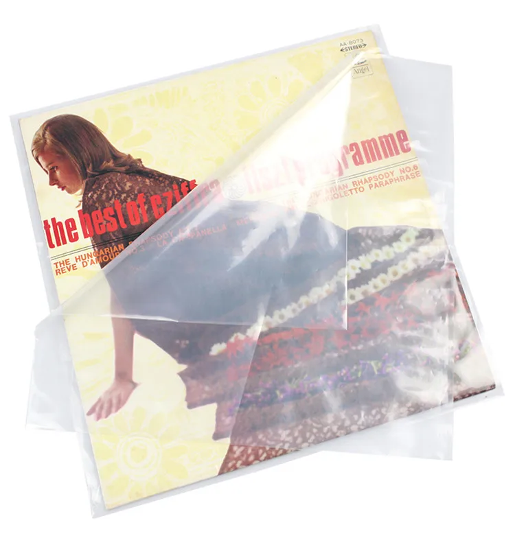 GOKA 3 Mil LDPE Vinyl Record Sleeves - Transparent & Sealable