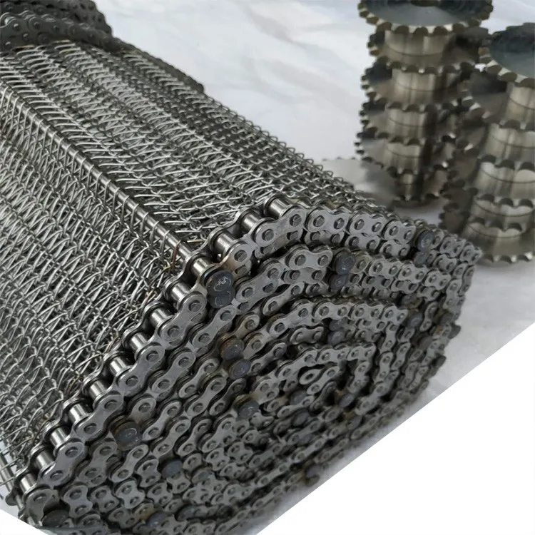 Stainless Steel Chain Link Spiral Wire Mesh Conveyor Belt - Buy ...