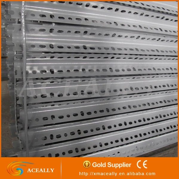 Galvanized Perforated Metal Slotted Angle Iron With Holes For Shelving ...