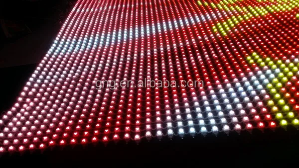 Soft and Flexible LED Grid Screen for Building LED Mesh Media Facade