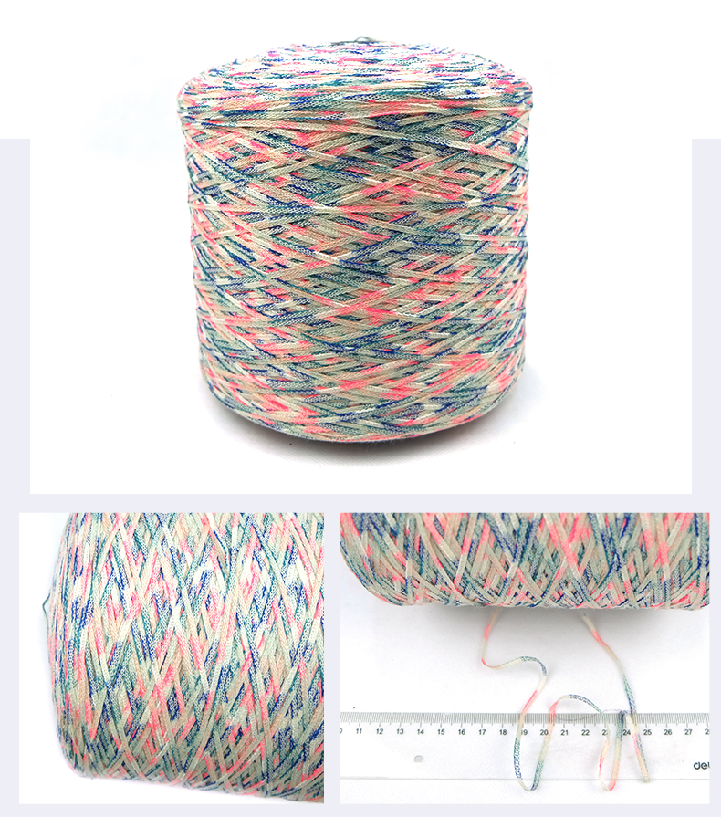 China Factory Wholesale Rayon Ribbon Tape Novelty Fancy Yarn For Hand ...
