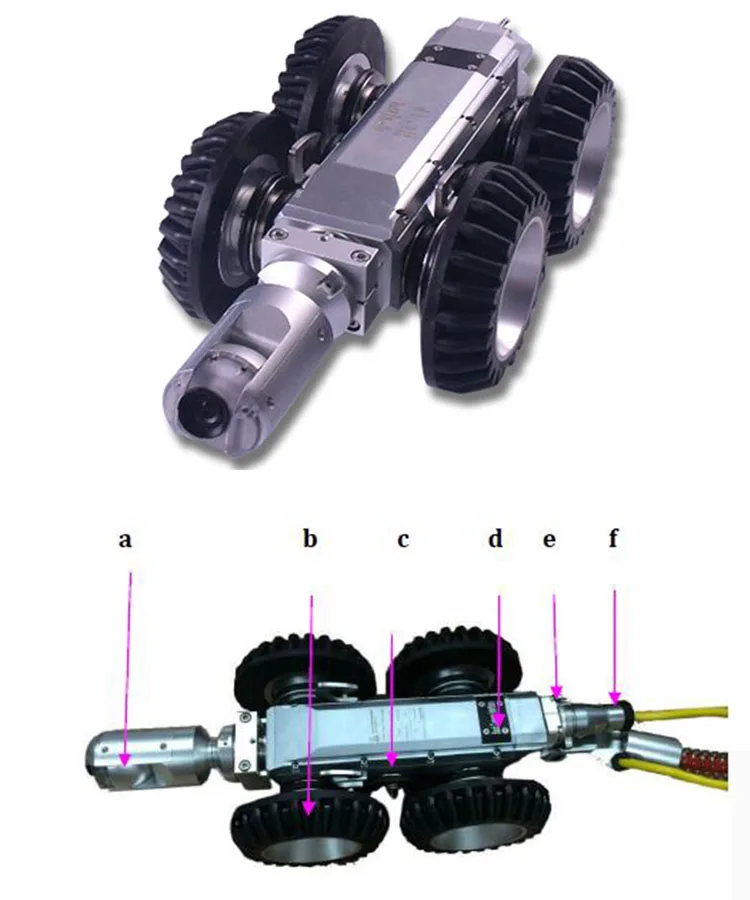 Robotic Crawler Pipe Drain Sewer Inspection Camera System