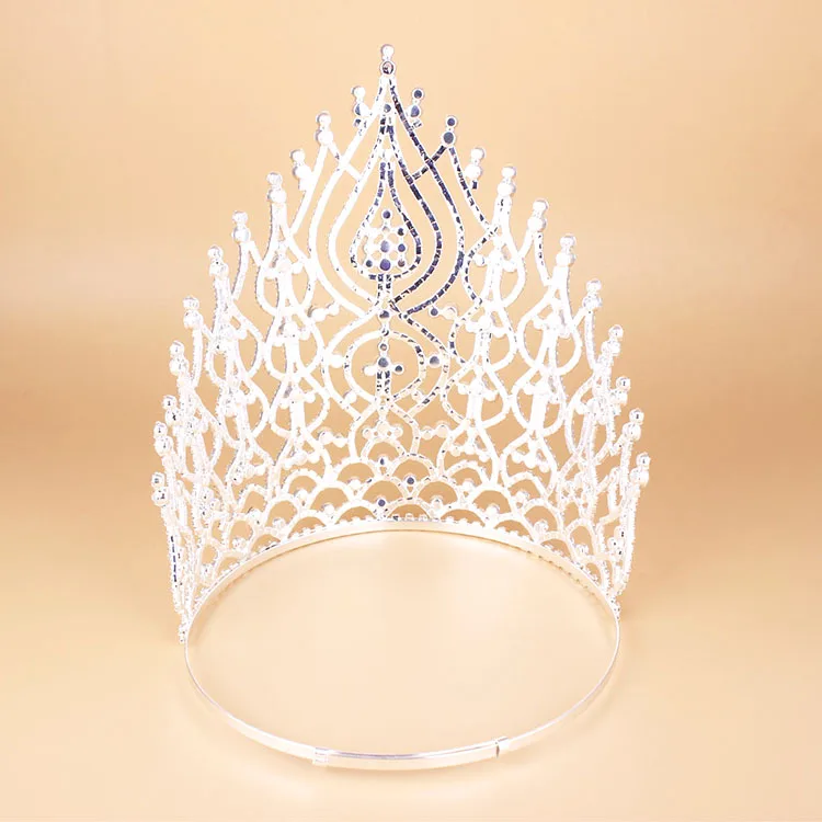 2015 China Supplier Cheap Large Tall Miss Beauty Pageant Tiara Crown ...