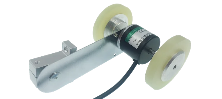 GTEACH Rotary Encoder with Wheels Bracket - 38mm Double Shaft