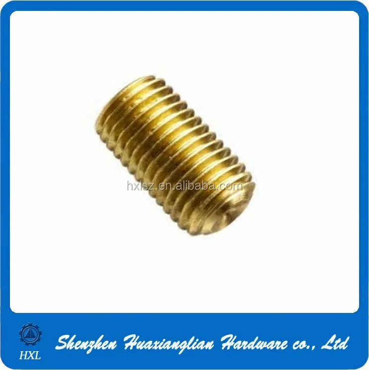 Din 551 Iso 4766 High Precision M2 M3 Brass Slotted Stud Set Screw ...