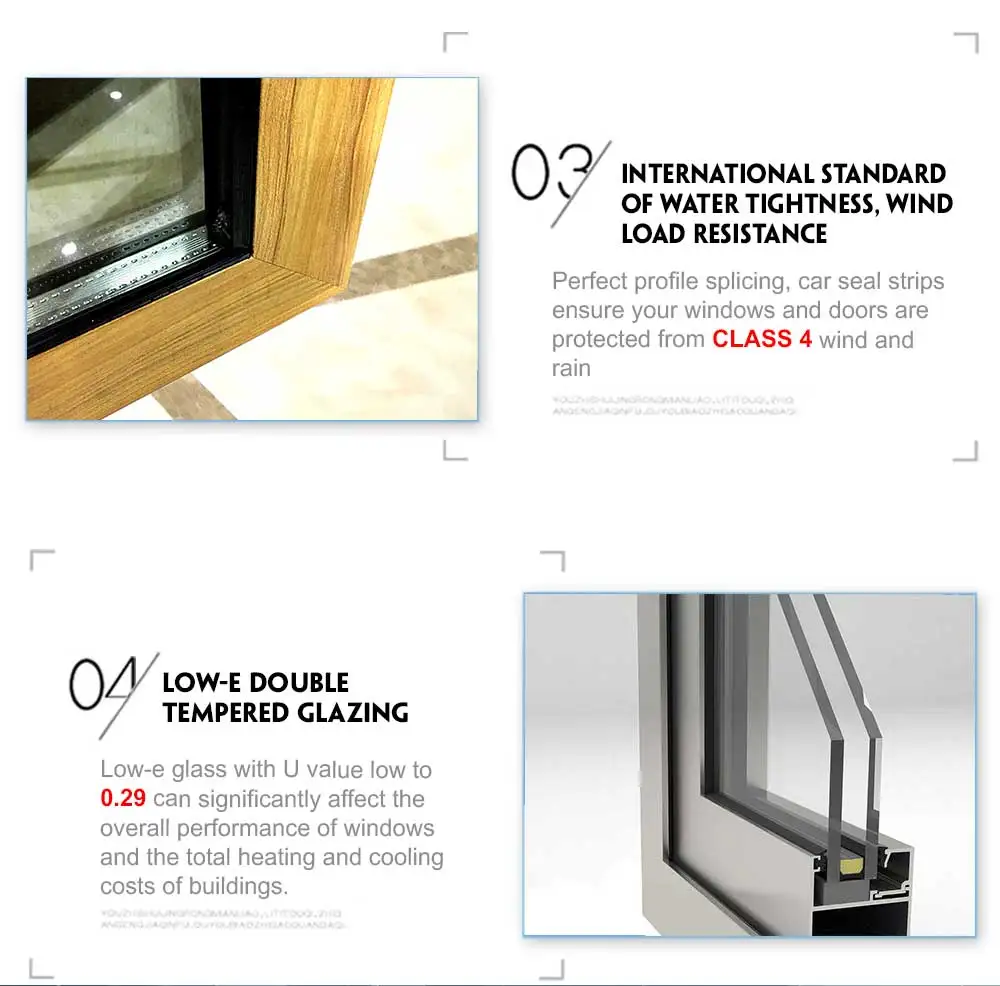 Standard As1288/as2047 Casement Window Design Aluminium Double Glass ...