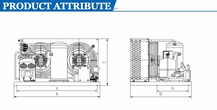 R449a 2hp Low Temperature Open Type Cold Room Copeland Air Cooled ...