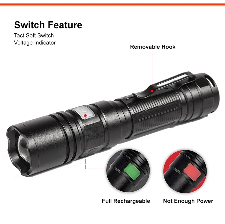 Brightenlux 2019 New Smart Ce Rohs Aluminum Power Style Zoom 10w T6 Led ...