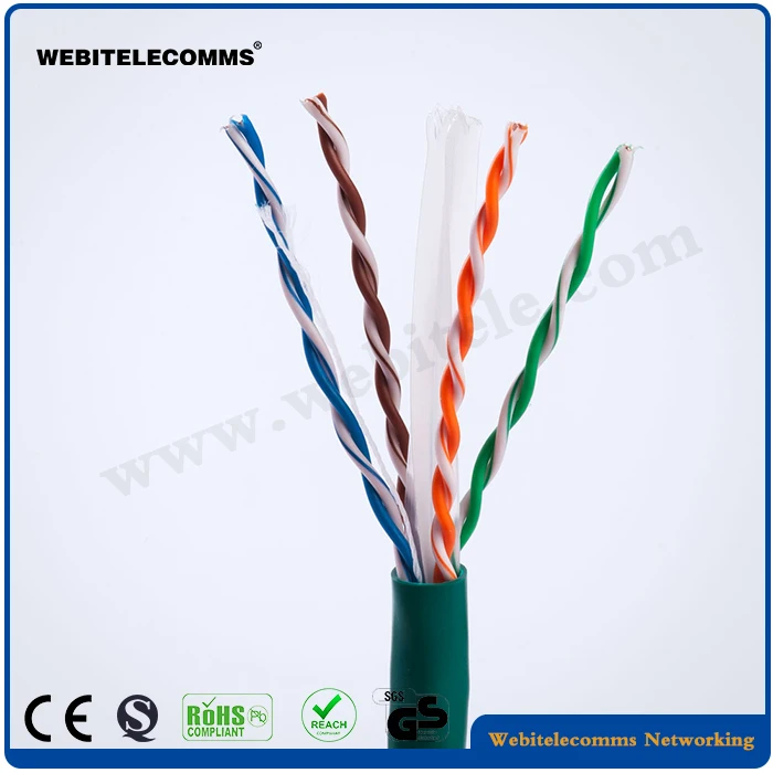 Unshielded Cat 6 Twisted Pair Installation Cable,Cat6 U/utp Data Cable ...