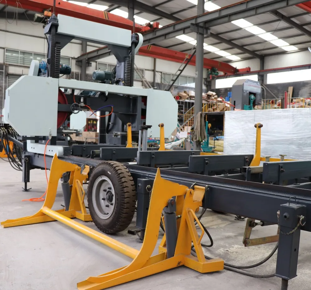 Big Power Double Blades Cutting Log Angle Circular Sawmill - Buy ...