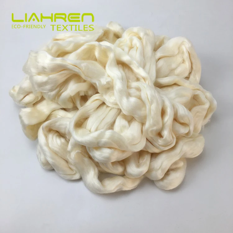 Milk Protein Fiber Top 2.5d*88mm 100%milk Fiber Liahren Cn;bei 2.5d ...