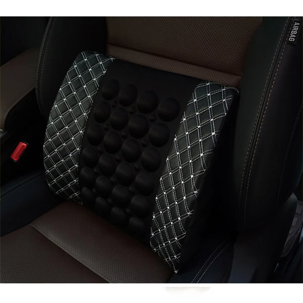 Car Vibrate Waist Lumbar Back Support Pillow For Lower Back Pain Relief ...