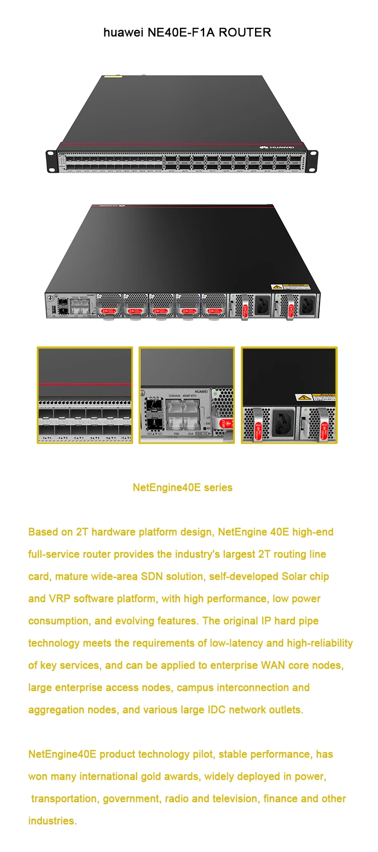 Huawei Router Huawei Ne40e Metro Services Platform Ne40e-f1a - Buy ...