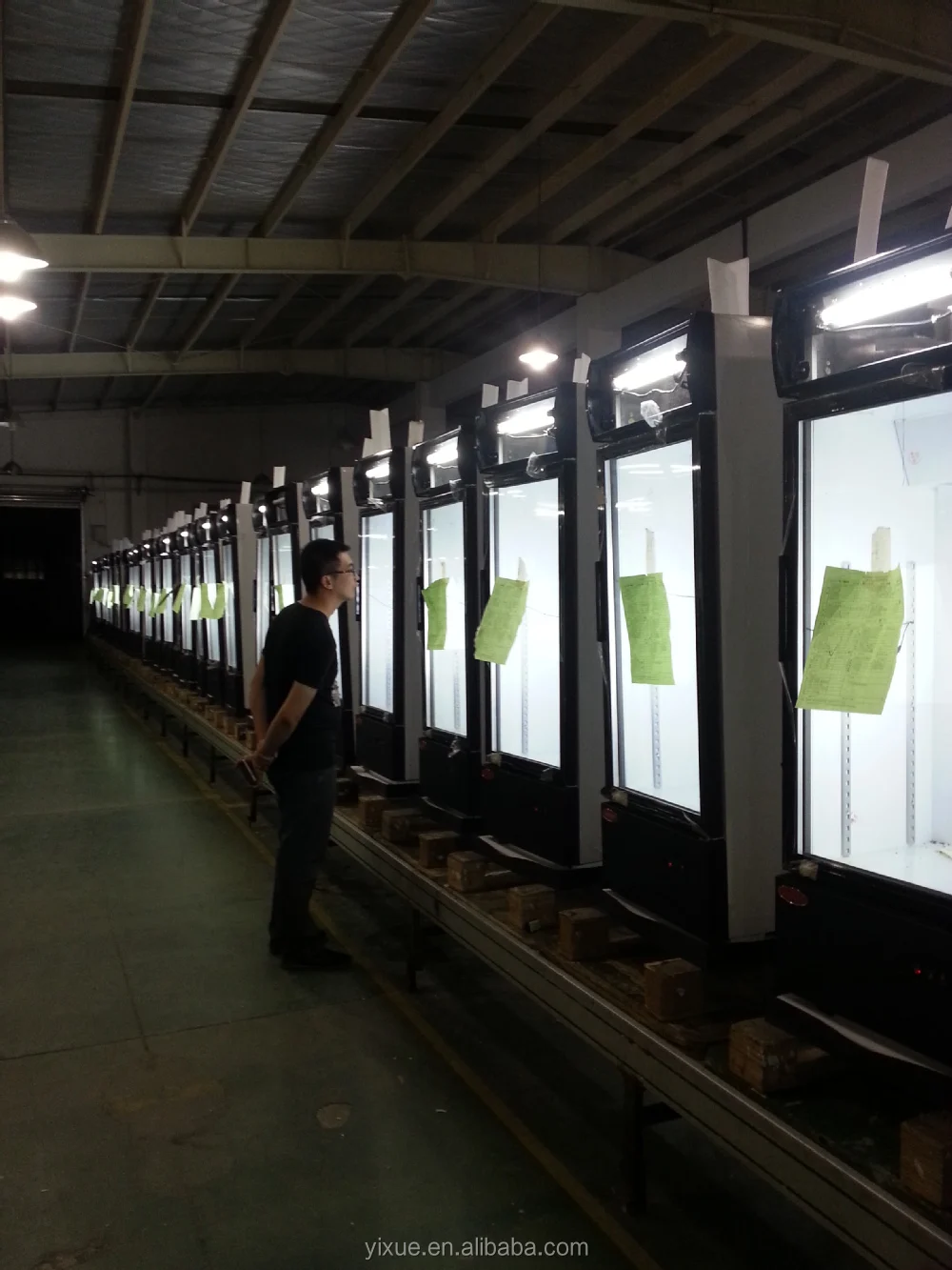 Factory Two Doors Display Fridge Commercial Retail Refrigerator - Buy ...