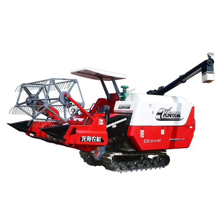 4lz-4.0z Mini Grain Harvesting Equipment Combine Harvester With Granary ...