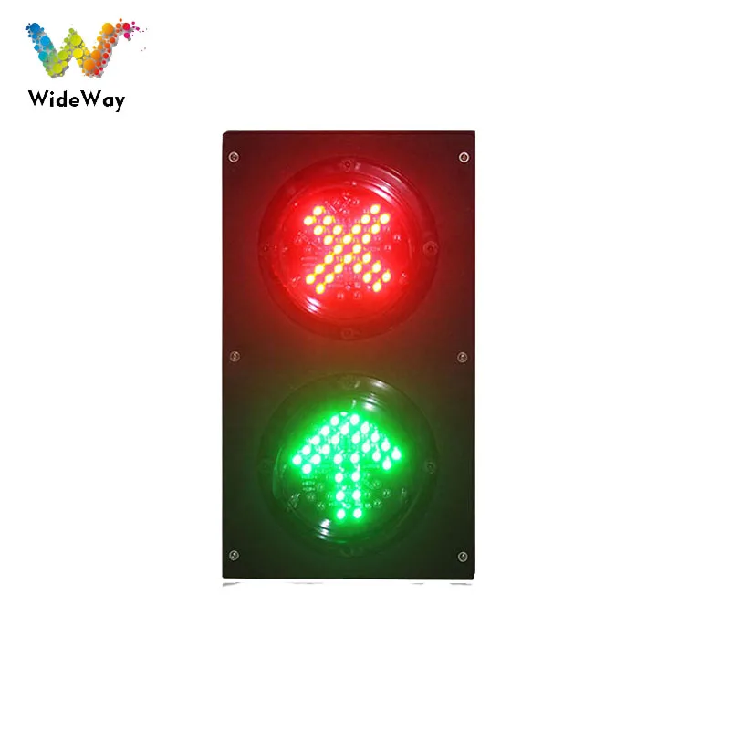 100mm Guide Toll Station Traffic Signal Light - Red Cross Green Arrow
