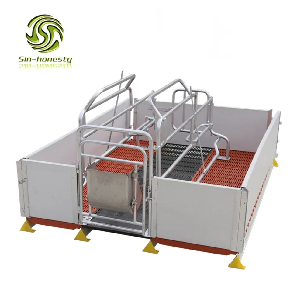 High Quality Galvanized Pig Cage Farrowing Crate for Pig Farm