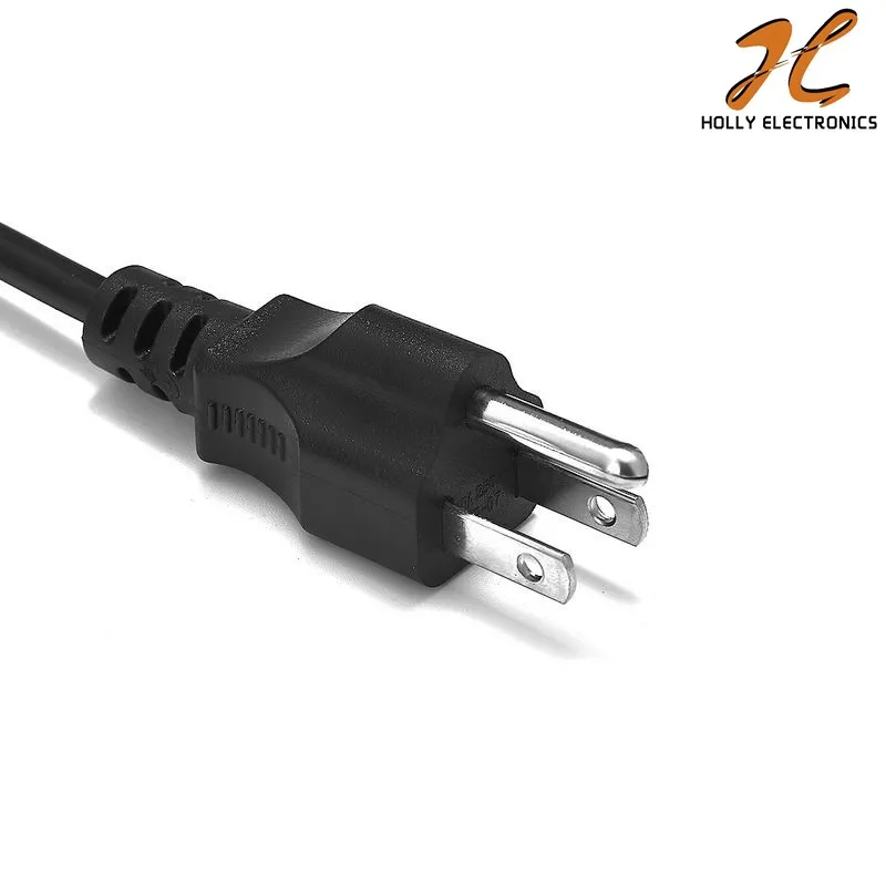 Usa Us Plug Power Cord 3 Pin Prong American Iec C13 Power Supply Cable ...