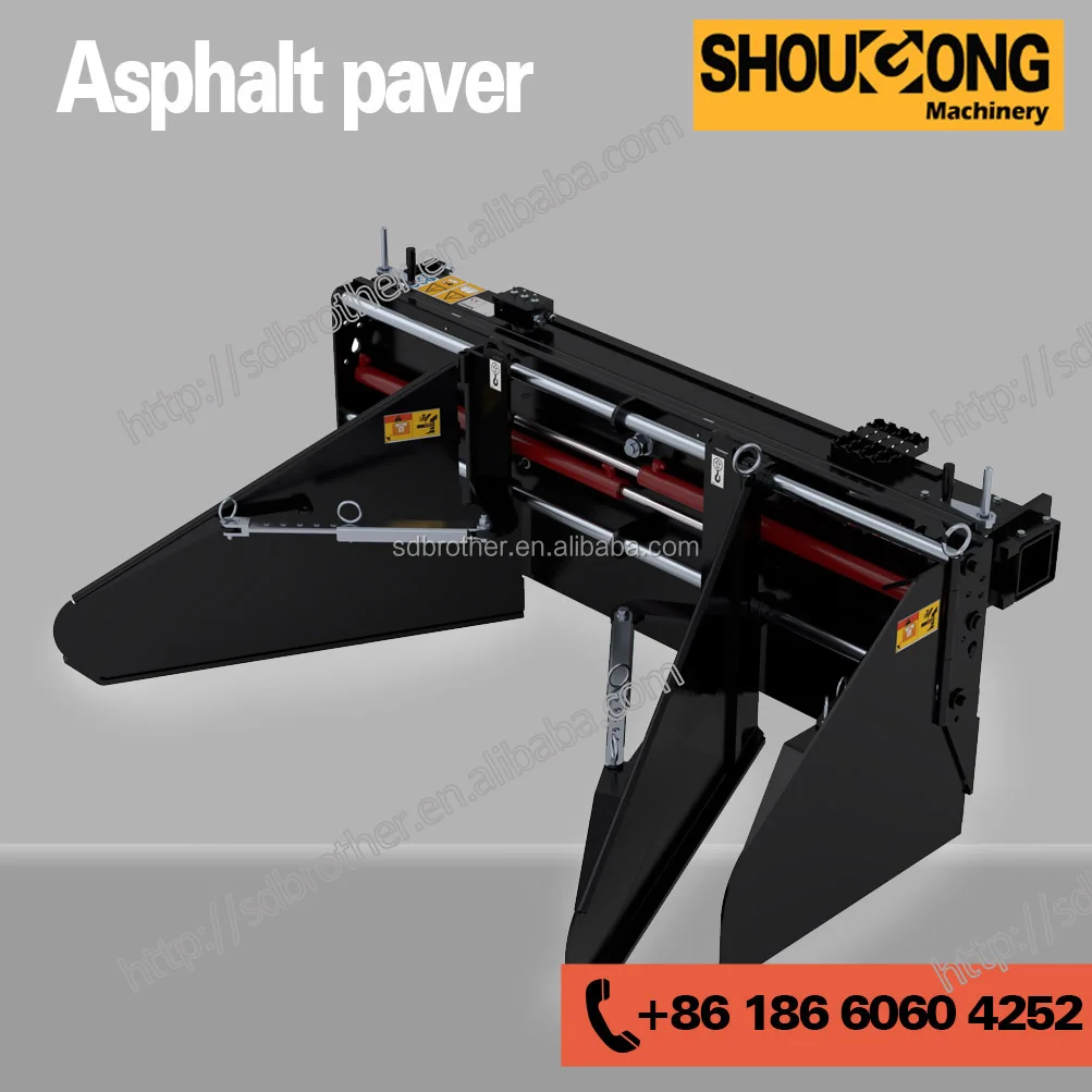 Wheel Loader Asphalt Paver for Skid Steer Loader - 1 Year Warranty