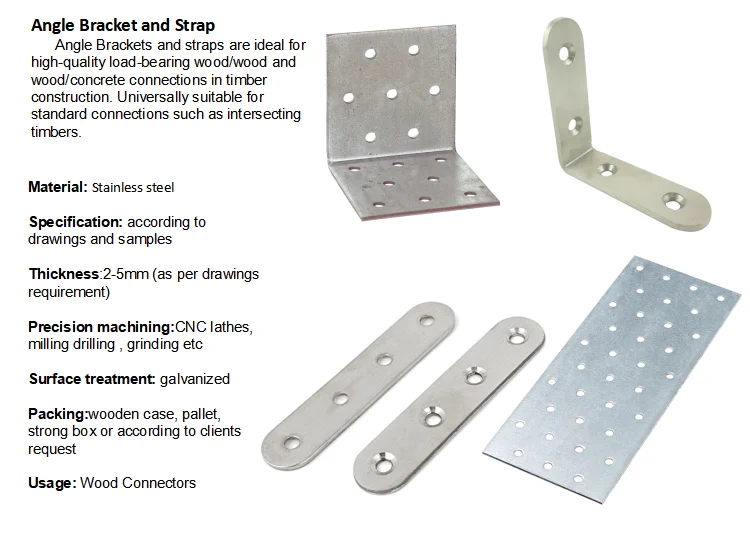 L Shape Angle Bracket and Strap - Durable Metal Brackets