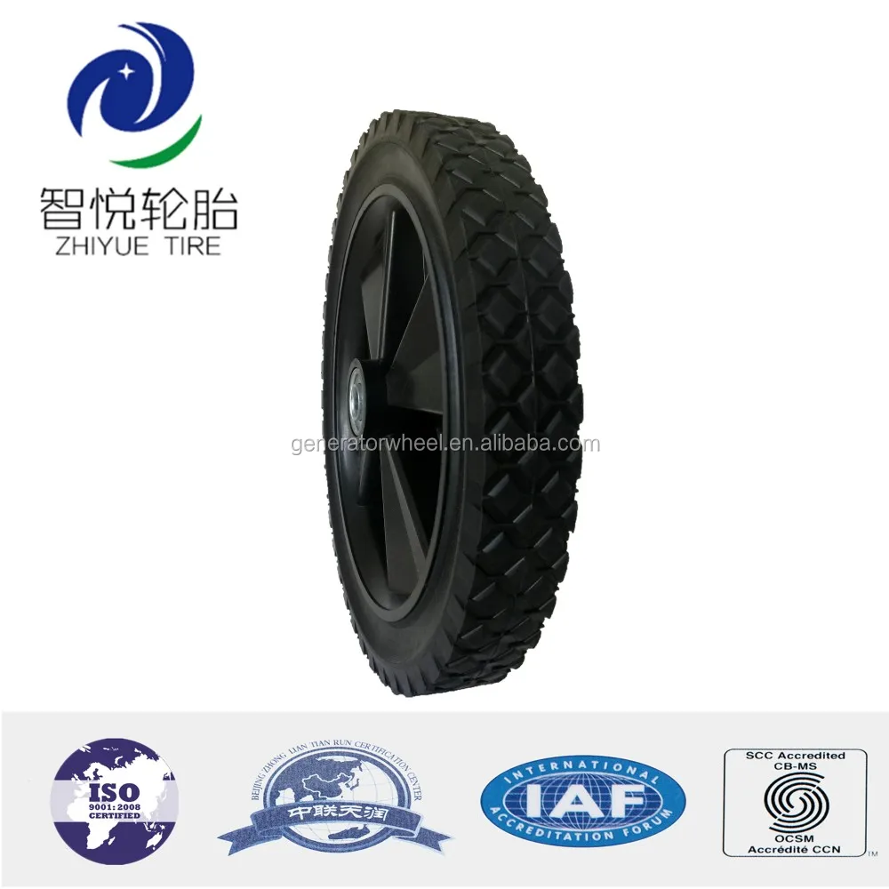 12 Inch Solid Rubber Wheel Tire With Bearing For Hand Trolley,Air ...