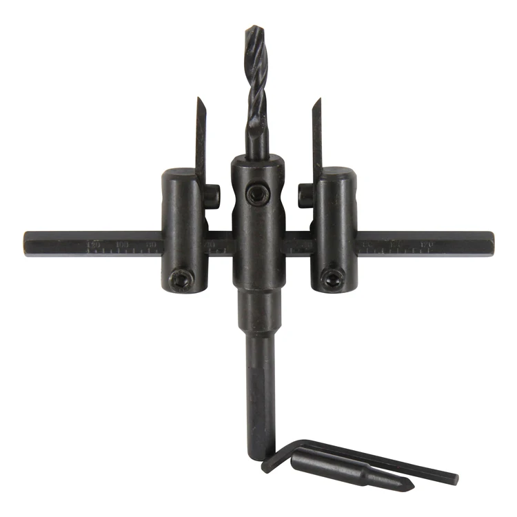 High Carbon Steel Adjustable Circle Hole Cutter Wood Drywall Bit Hole ...
