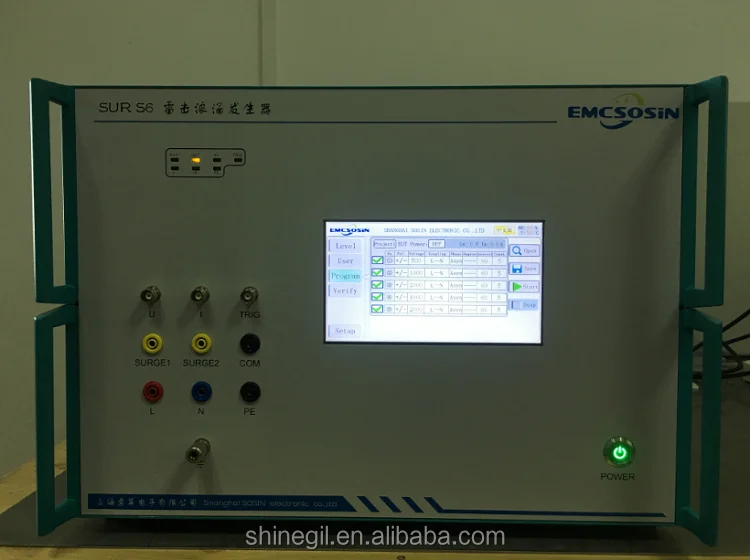 EMC Test Surge Impulse Generator 1.2/50 8/20 Waveform up to 6kv
