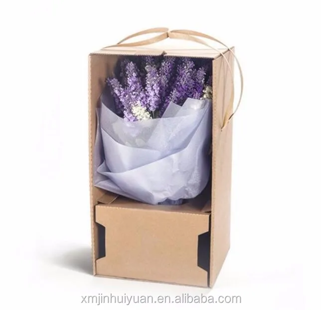 Flower Delivery Corrugated Box With Hhandle,Unique Shipping Packing Box ...