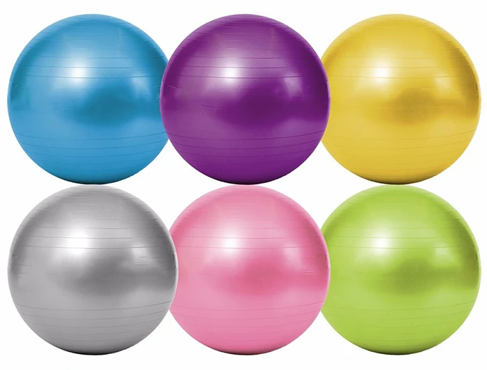55cm 65cm 75cm Pvc Colorful Exercise Gym Yoga Ball With Air Pump ...