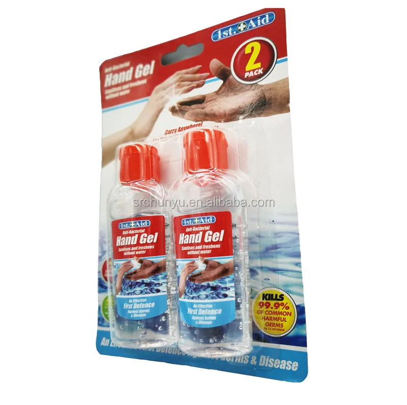 1st Aid 60ml Anti-bacterial Hand Gel Sanitise Freshen Without Water 2 ...