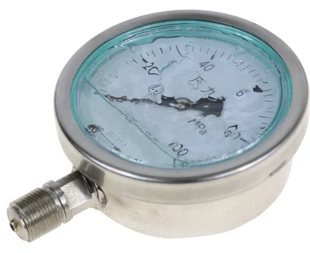 Dial Stainless Steel Liquid Filled Vacuum Pressure Gauge Manometer ...