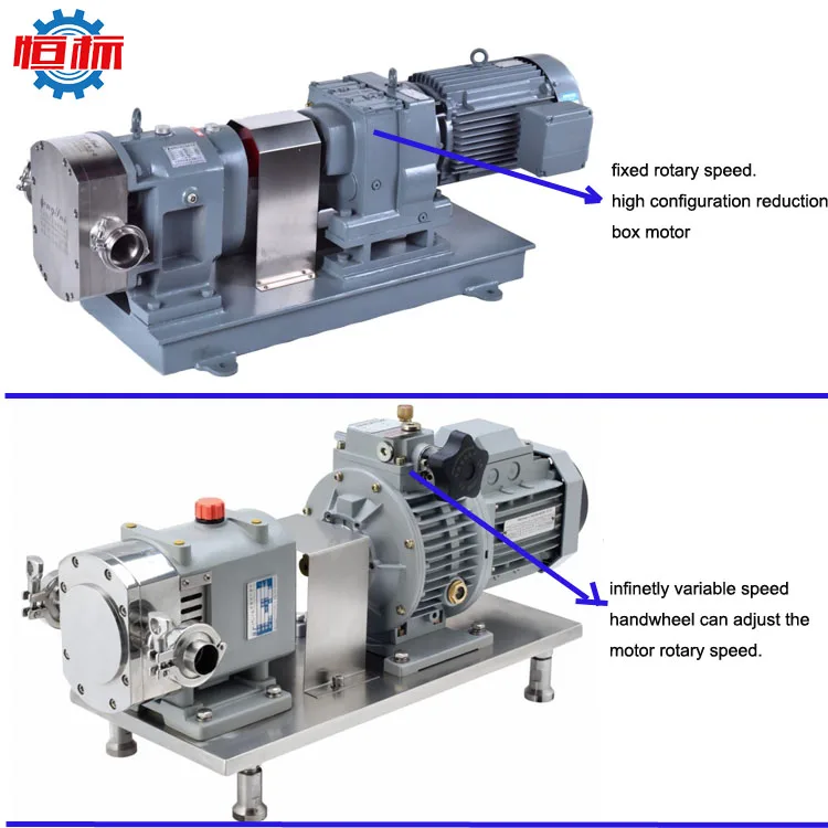 Infinitely Speed Regulation Honey Lobe Tomato Paste Transfer Pump ...